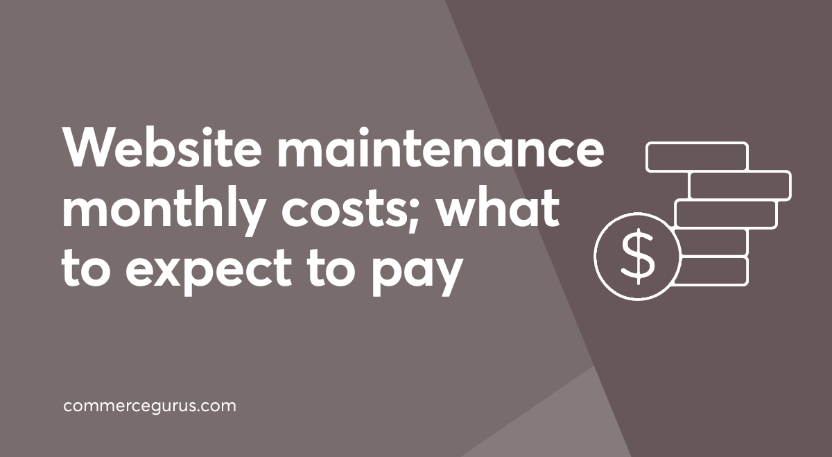 Website Maintenance Costs - What to Expect