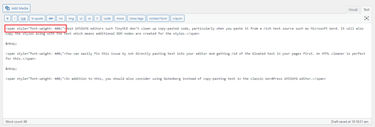 How to solve the "Avoid an excessive DOM size" warning