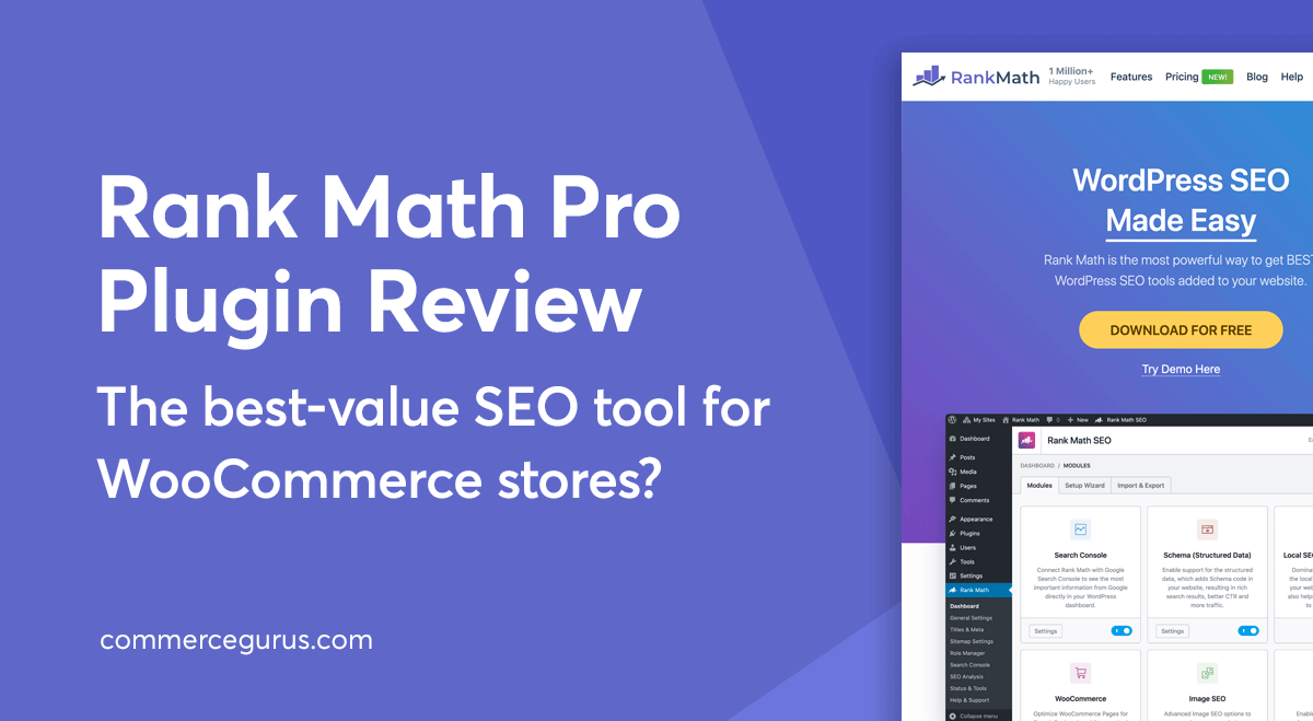 Rank Math Pro Review - The Best SEO Plugin for WooCommerce Stores ...