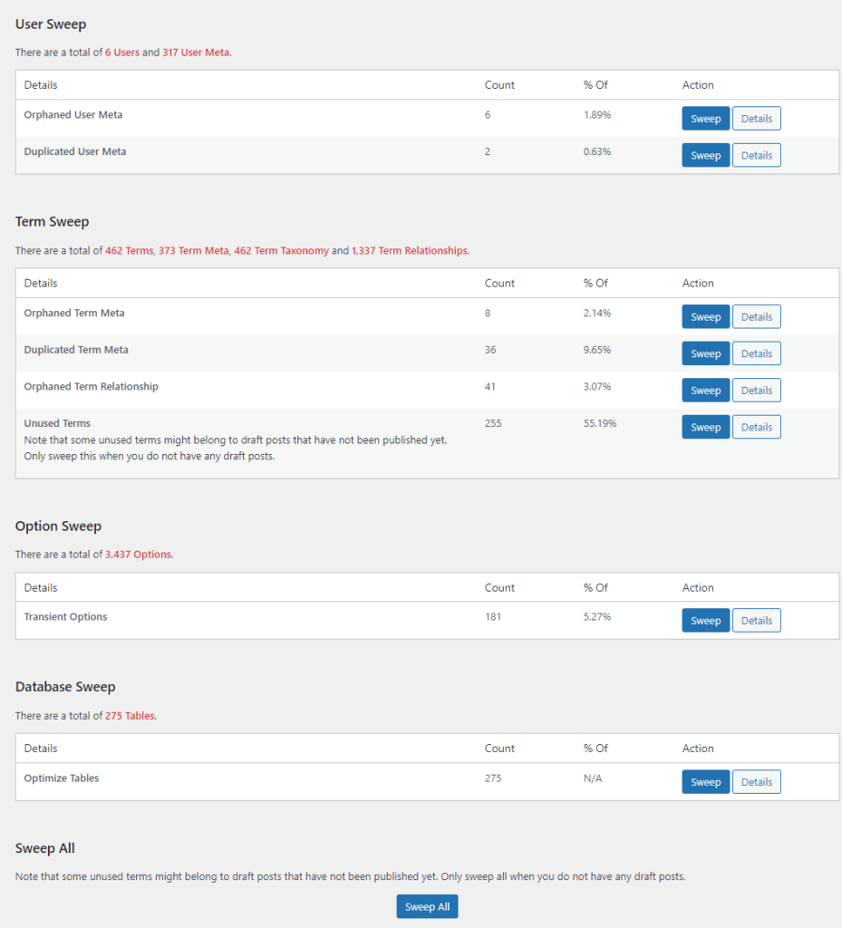 How to optimise the WordPress database - CommerceGurus