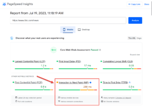 Interaction to Next Paint (INP) - Core Web Vital Explained