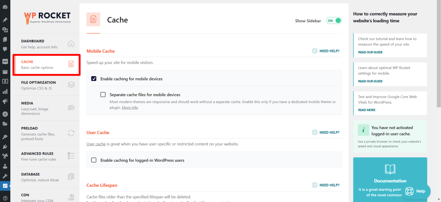 Configuring WP Rocket with the Shoptimizer WooCommerce theme