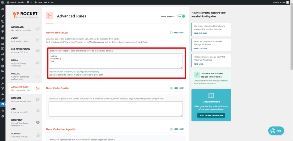 Configuring WP Rocket with the Shoptimizer WooCommerce theme