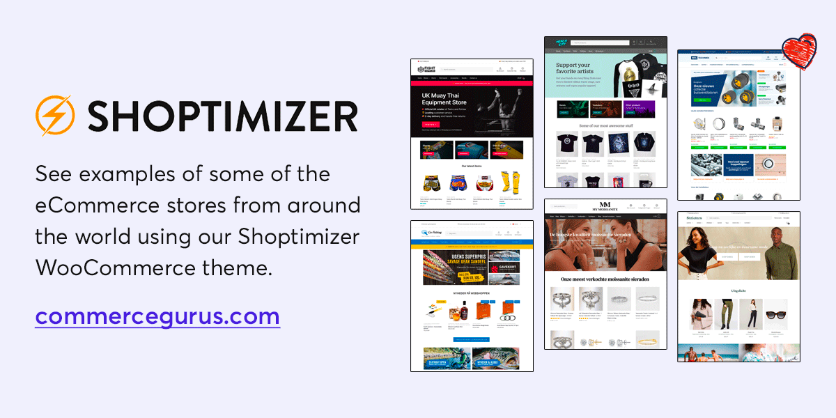 Shoptimizer WooCommerce Theme Showcase - CommerceGurus