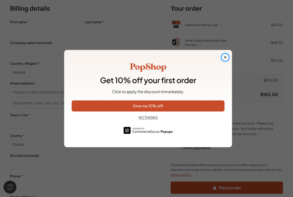 Designing Engaging Popups: Examples and Templates - CommerceGurus