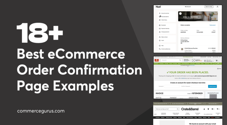 Best Order Confirmation eCommerce Examples - CommerceGurus